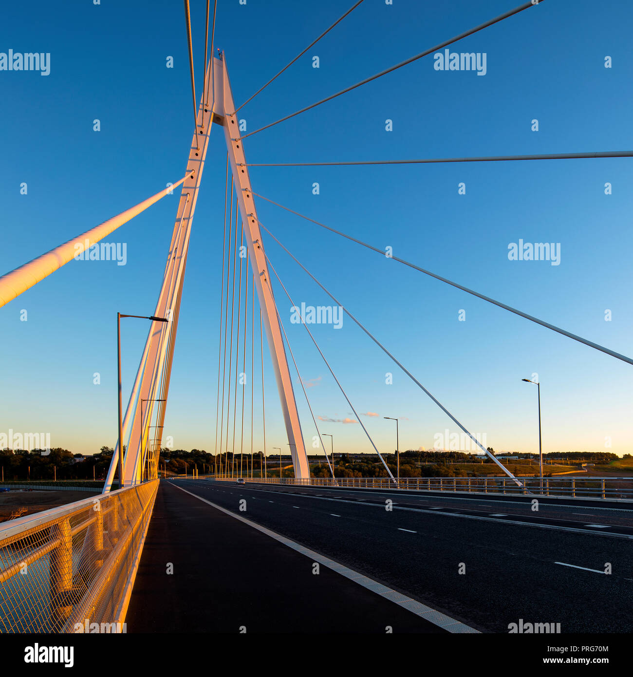 Northern Spire bridge over the River Wear, Sunderland, Tyne & Wear ...