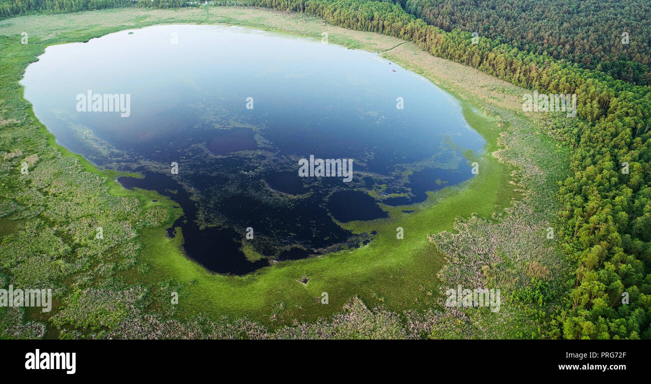 Aerial view from drone lake hi-res stock photography and images - Alamy
