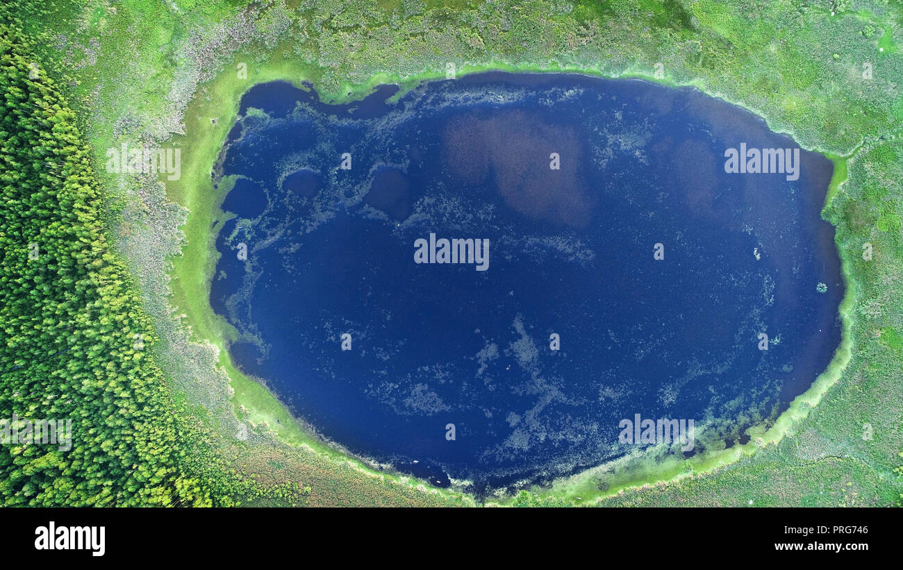 Aerial view from drone lake hi-res stock photography and images - Alamy