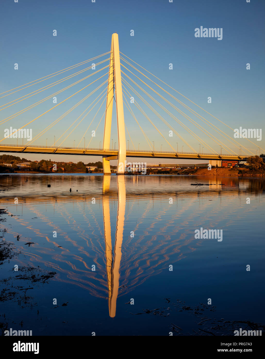 Northern Spire bridge over the River Wear, Sunderland, Tyne & Wear ...