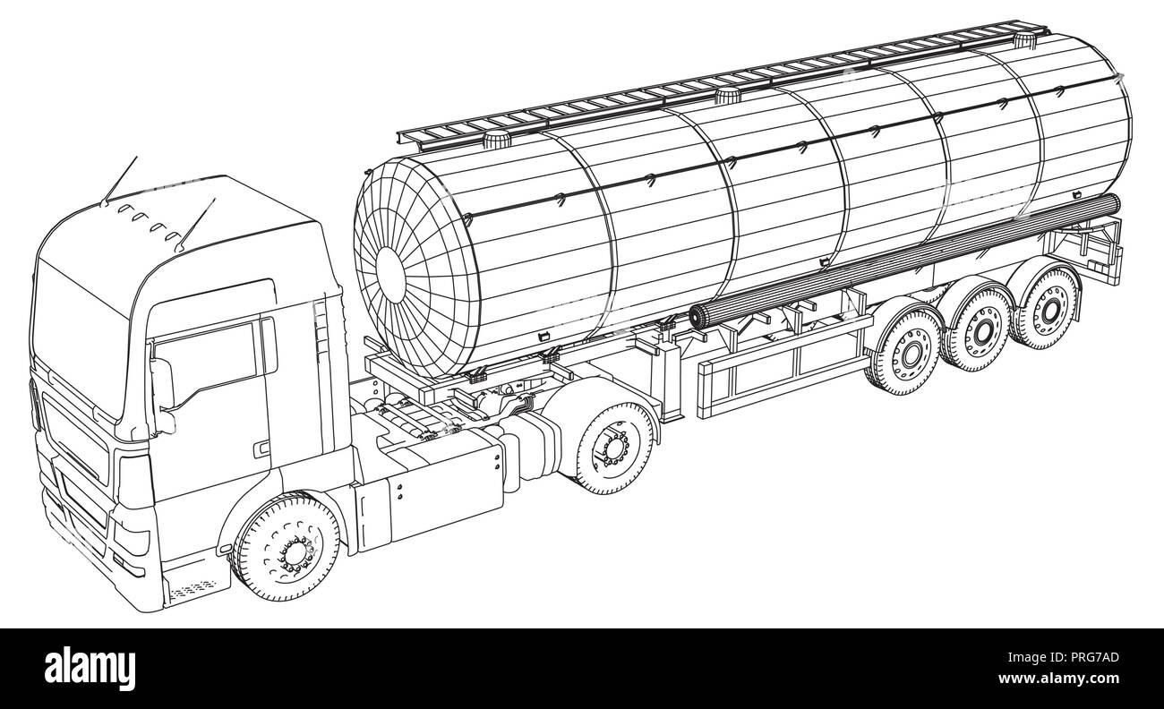 Fuel tanker Black and White Stock Photos & Images - Alamy