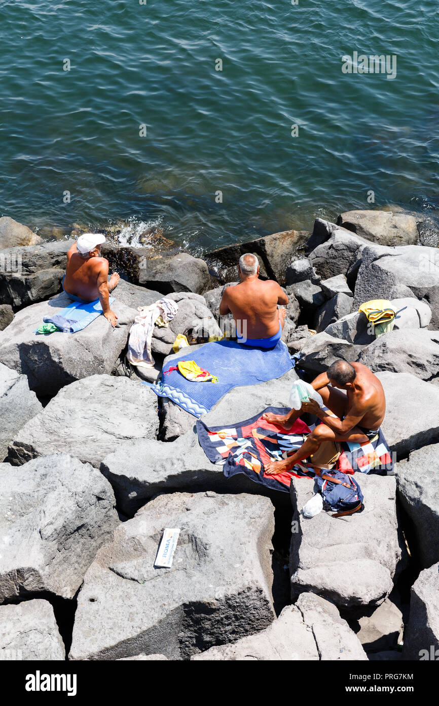 Italian Summer Holiday Sunbathe Stock Photos & Italian Summer Holiday ...