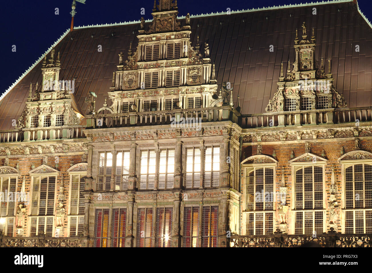 Bremer Rathaus bei Nacht tourism Bremen Stock Photo - Alamy