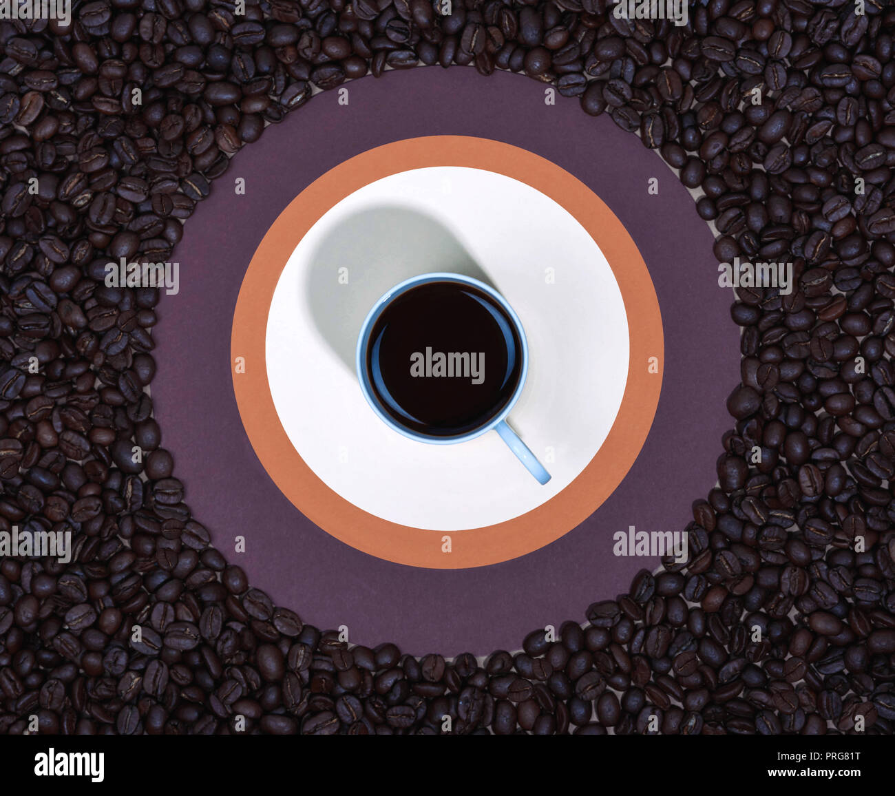 Morning coffee setup Stock Photo - Alamy