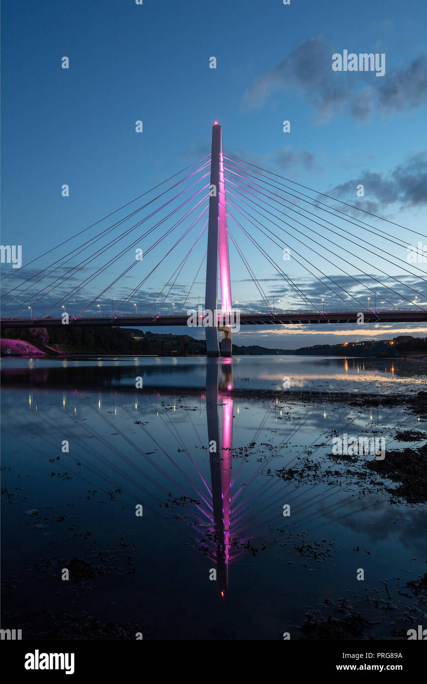 Northern Spire bridge over the River Wear, Sunderland, Tyne & Wear ...