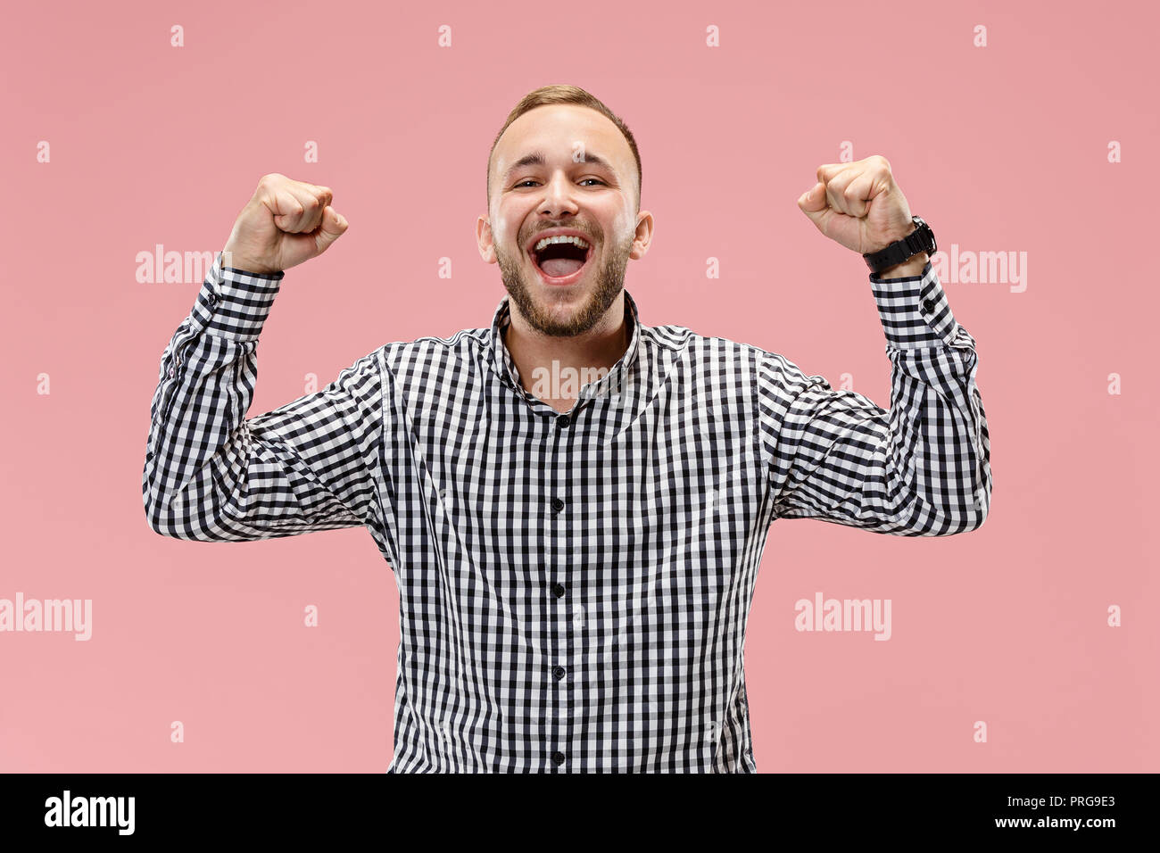 I won. Winning success happy man celebrating being a winner. Dynamic ...
