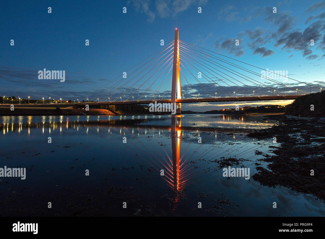Northern Spire bridge over the River Wear, Sunderland, Tyne & Wear ...