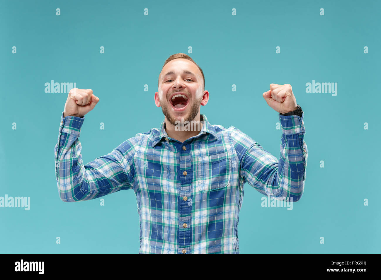 I won. Winning success happy man celebrating being a winner. Dynamic ...