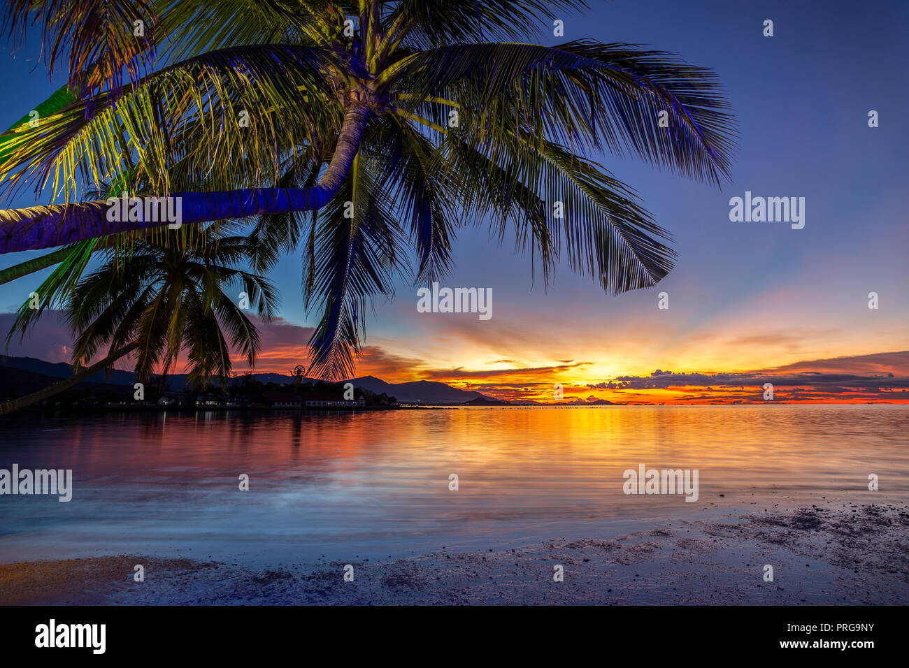 Peaceful sunset samui island thailand hi-res stock photography and ...