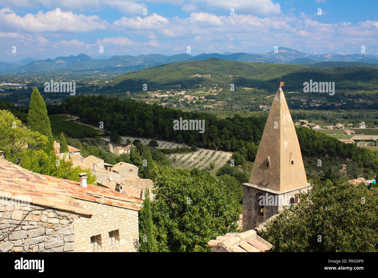 Village of Crestet in the Provence in France Stock Photo - Alamy