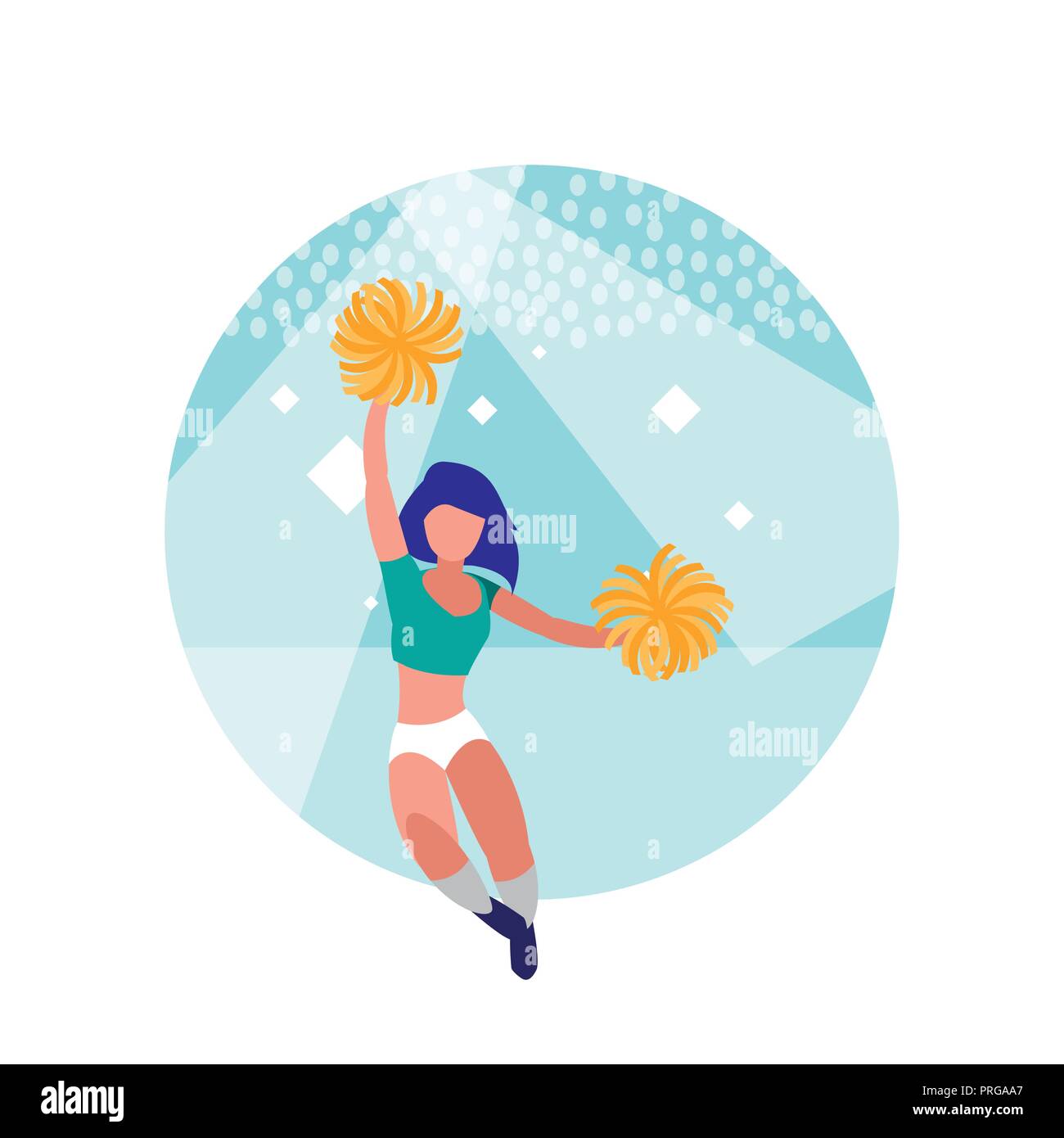 Cheerleading routine Stock Vector Images - Alamy