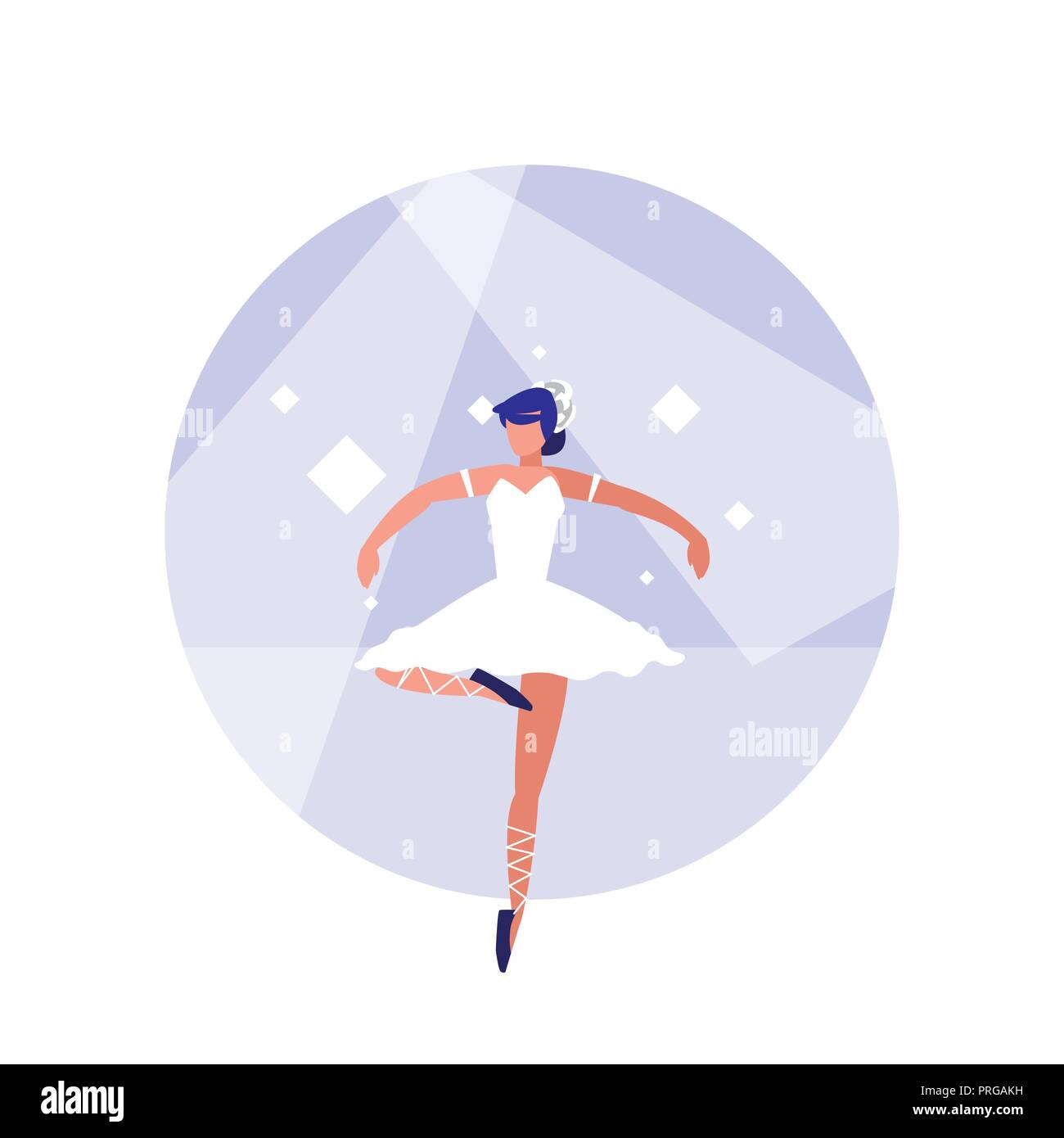 female dancer ballet character vector illustration design Stock Vector ...