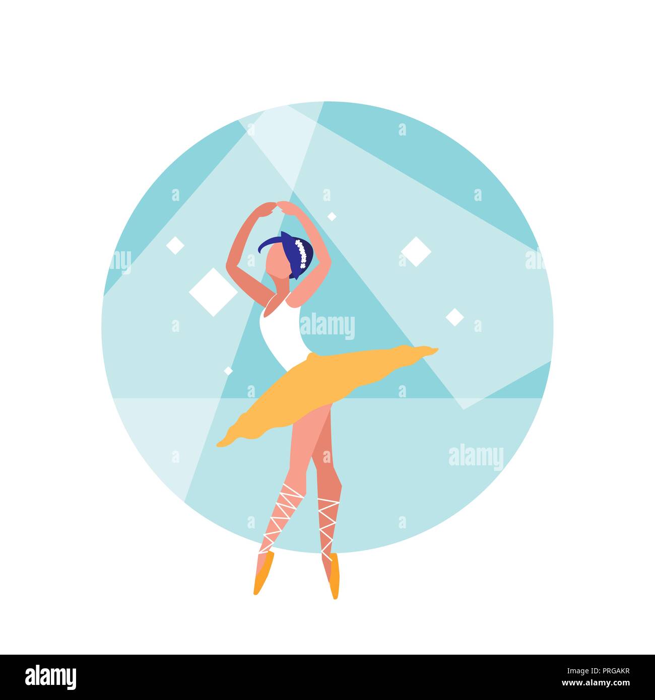 female dancer ballet character vector illustration design Stock Vector ...