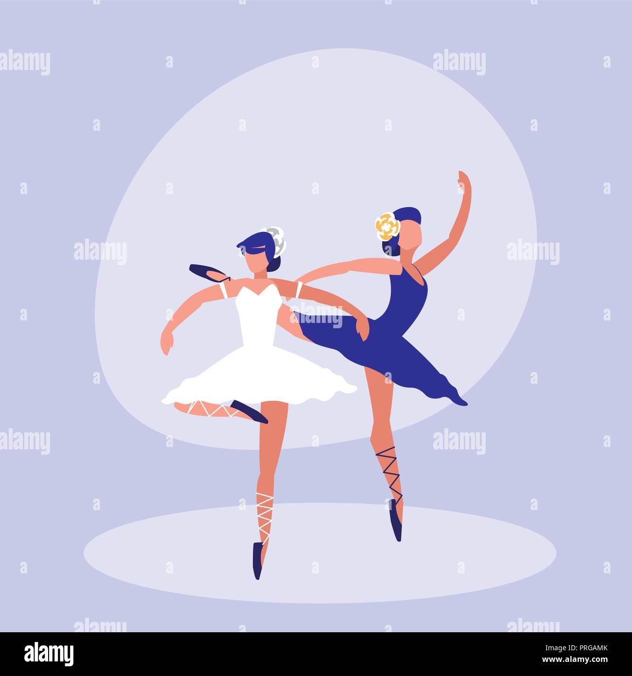 Classical women dancers Stock Vector Images - Alamy