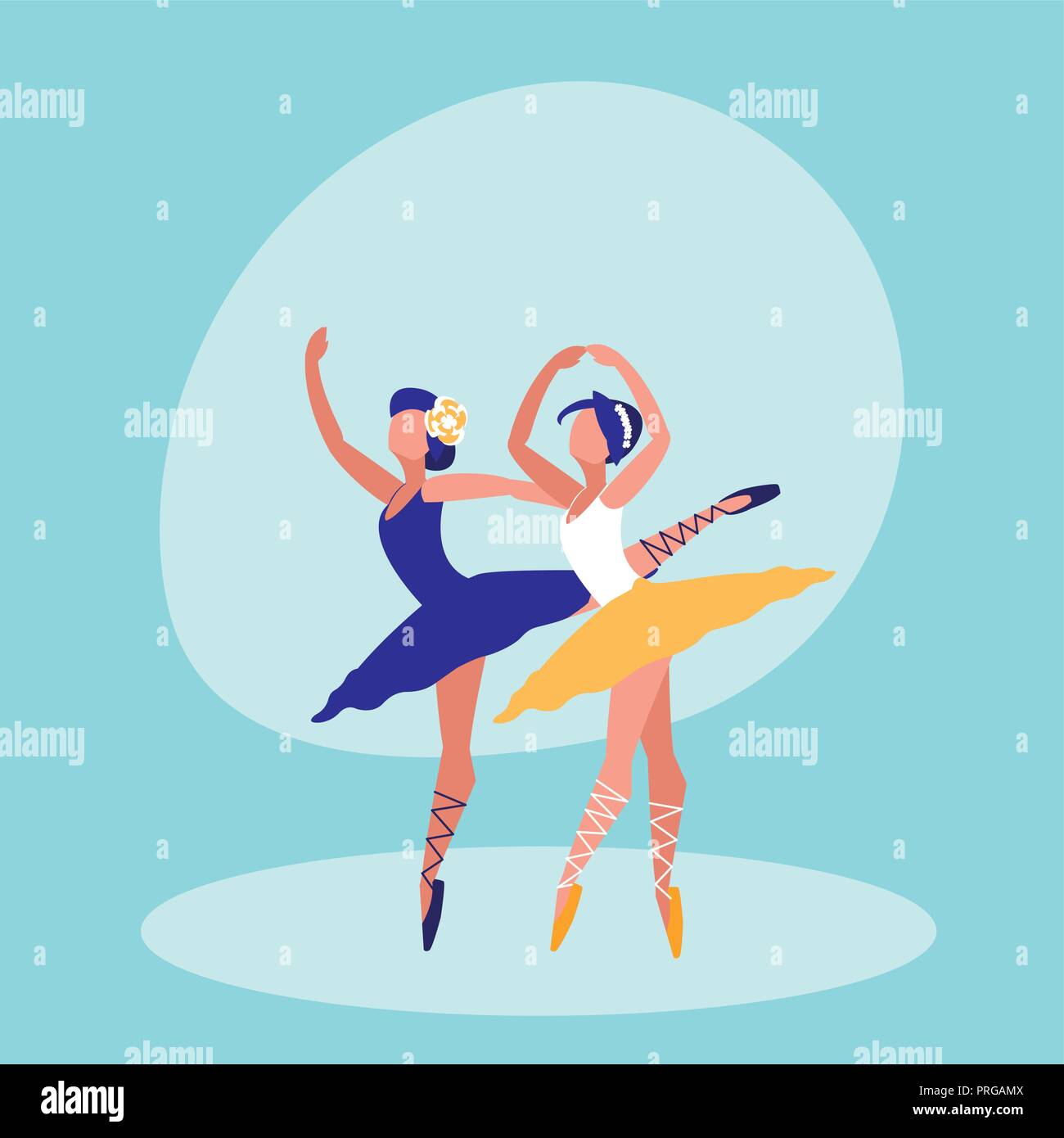 Classical women dancers Stock Vector Images - Alamy