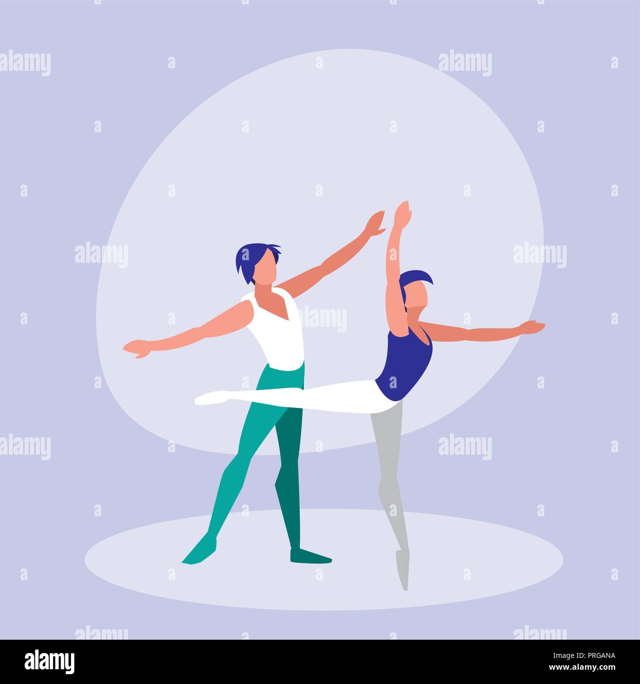 Gymnastics group performance Stock Vector Images - Alamy