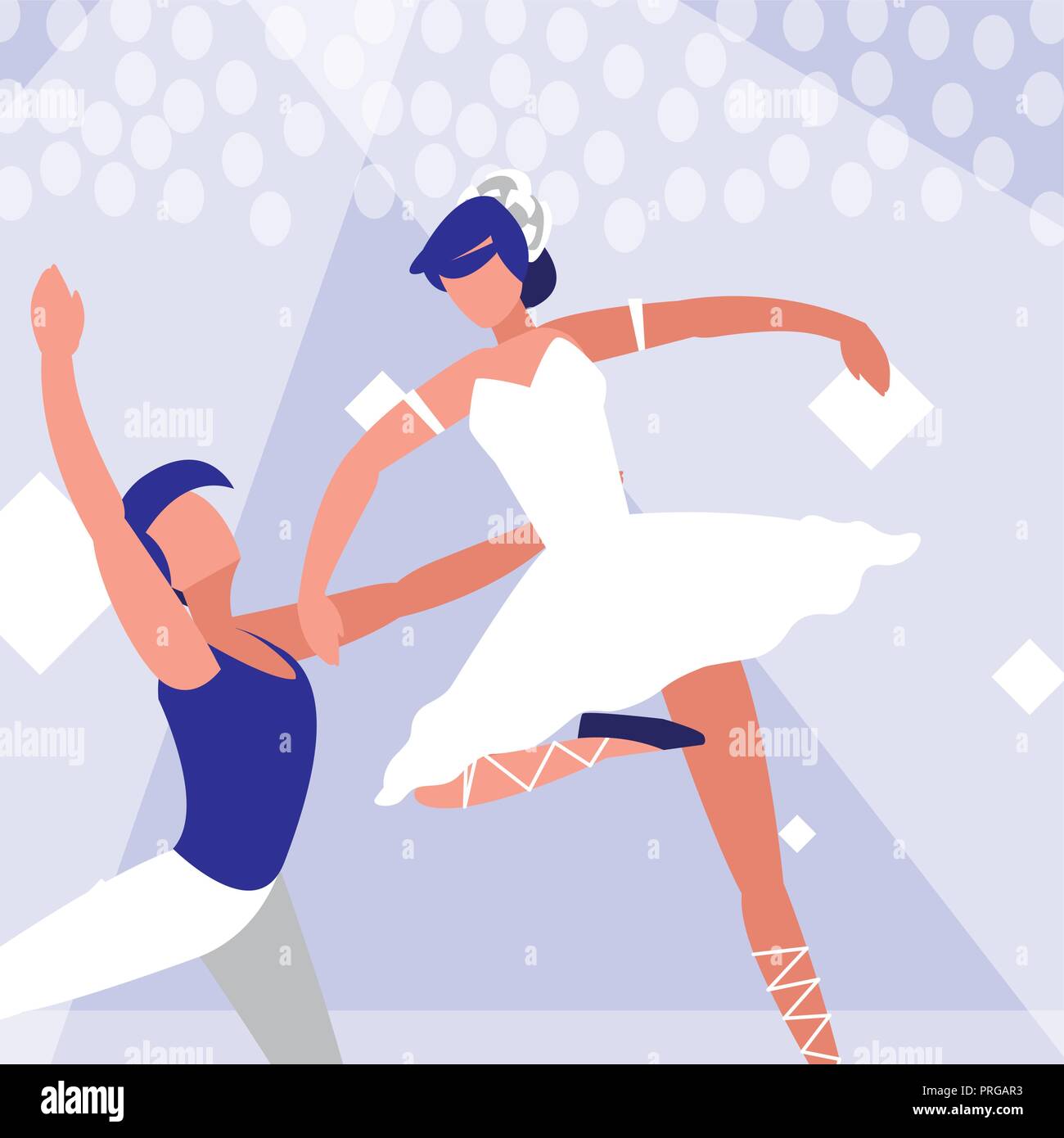 Couple ballet dancers Stock Vector Images - Alamy