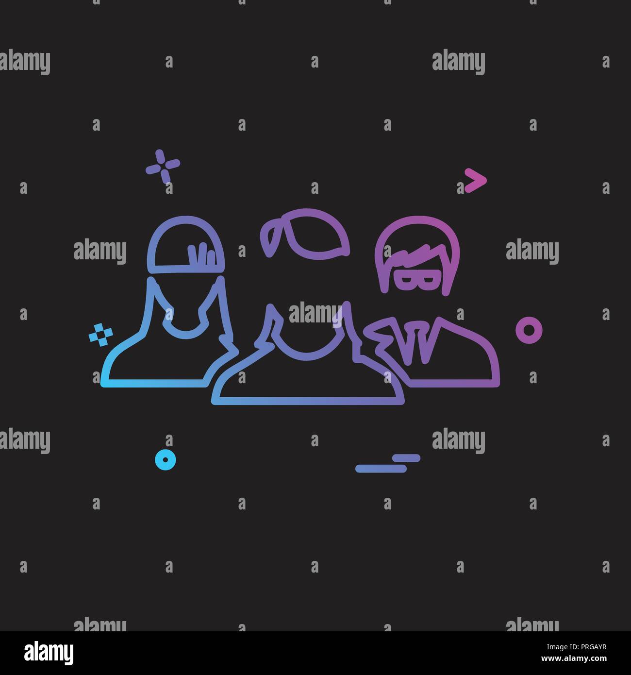 Group avatar icon design vector Stock Vector Image & Art - Alamy