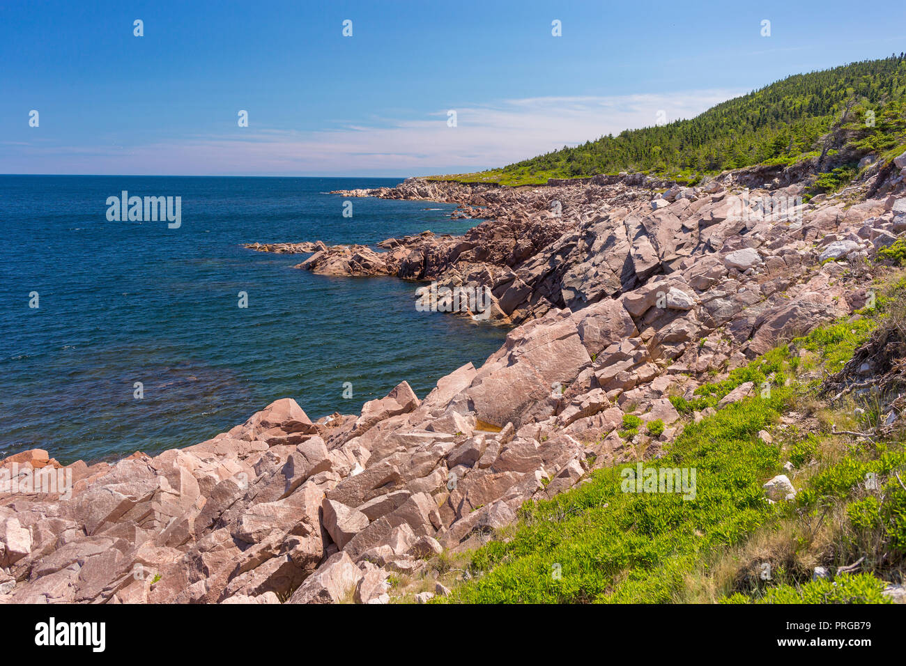 WHITE POINT, CAPE BRETON, NOVA SCOTIA, CANADA - Landscape of coast. and ...