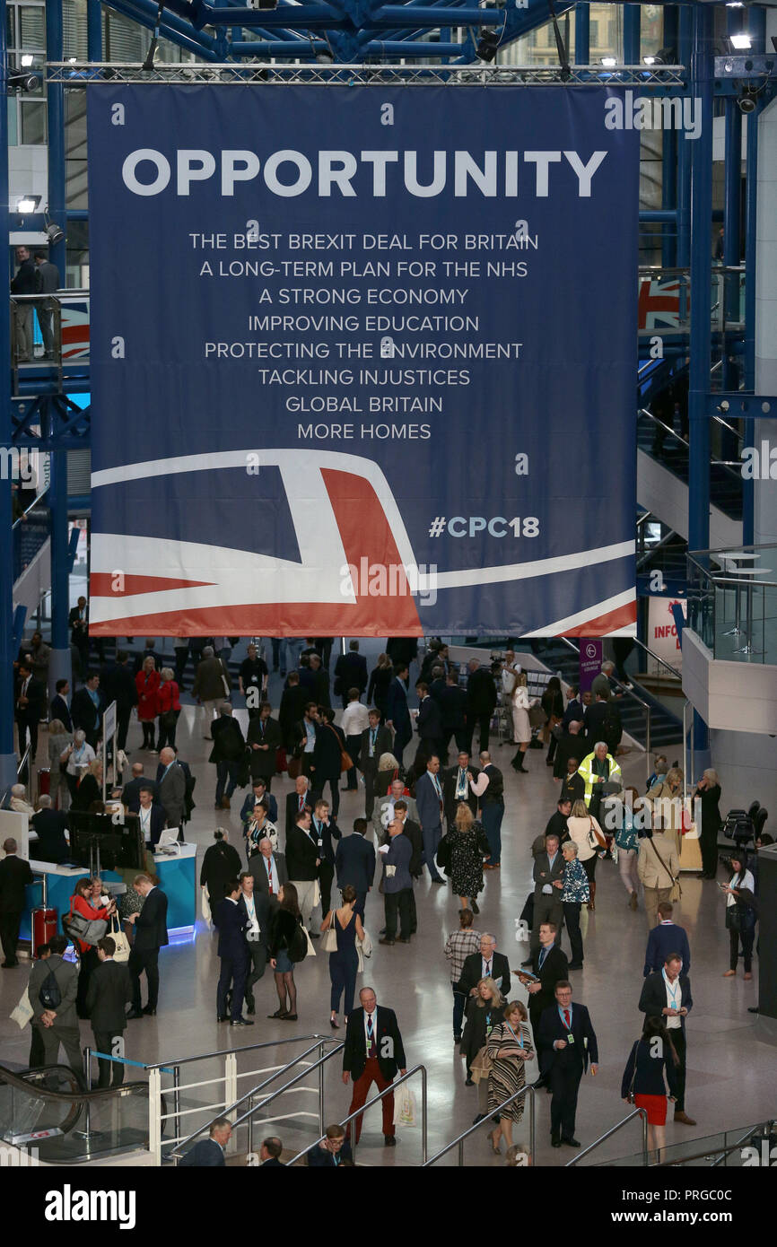 A general view of the Conservative Party annual conference at the ...