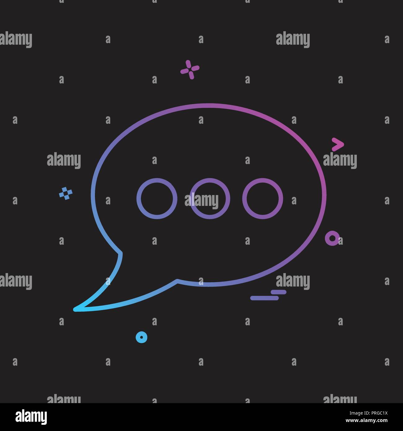 Message icon design vector Stock Vector Image & Art - Alamy