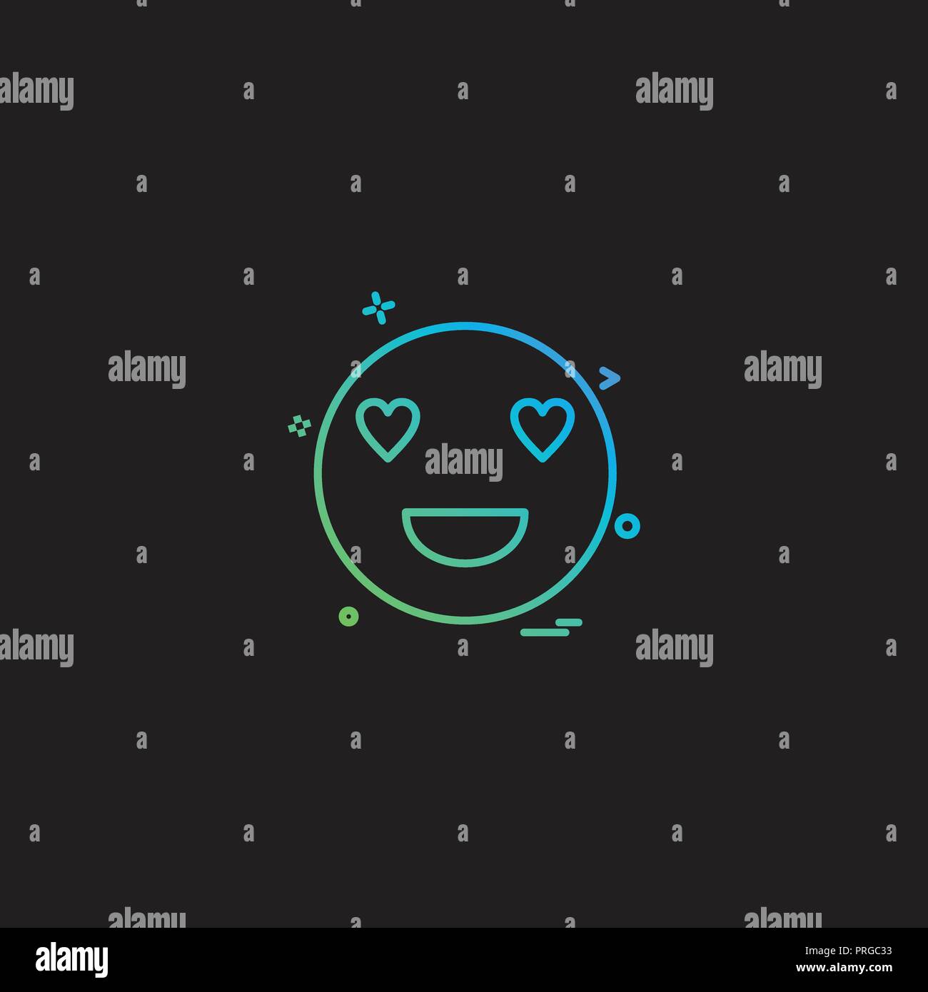 eyes heart smiley emoji icon vector design Stock Vector Image & Art - Alamy