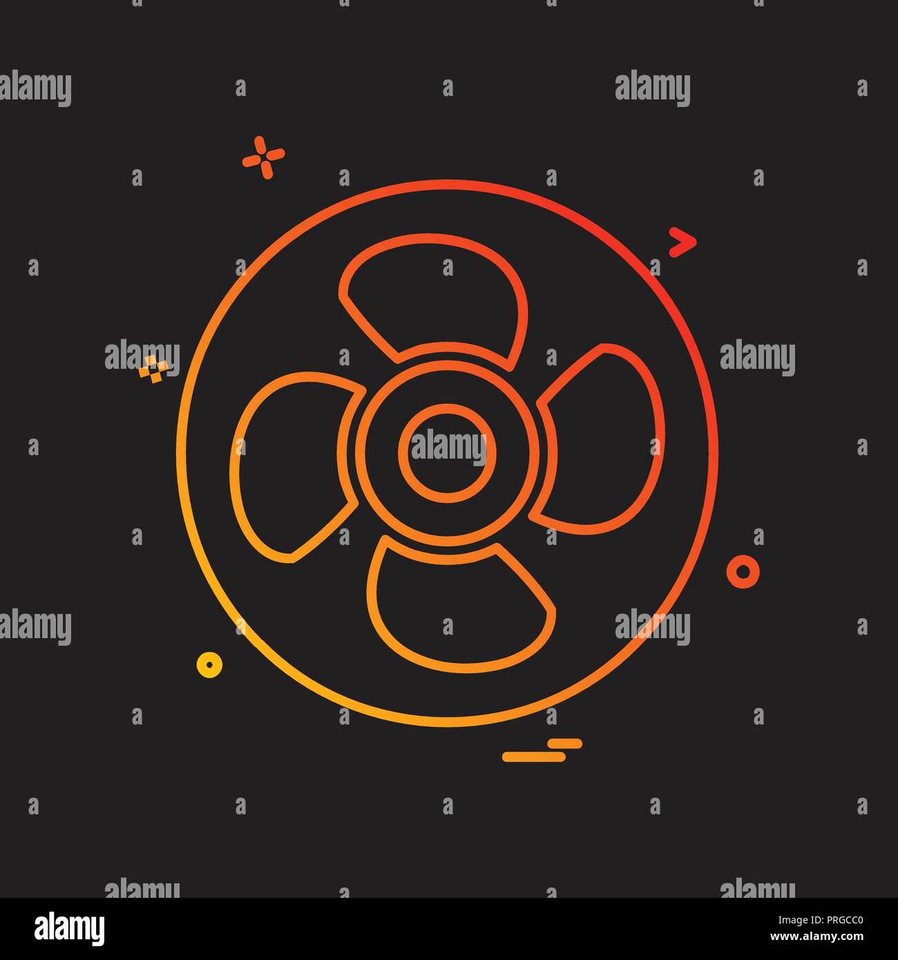 Fan icon design vector Stock Vector Image & Art - Alamy
