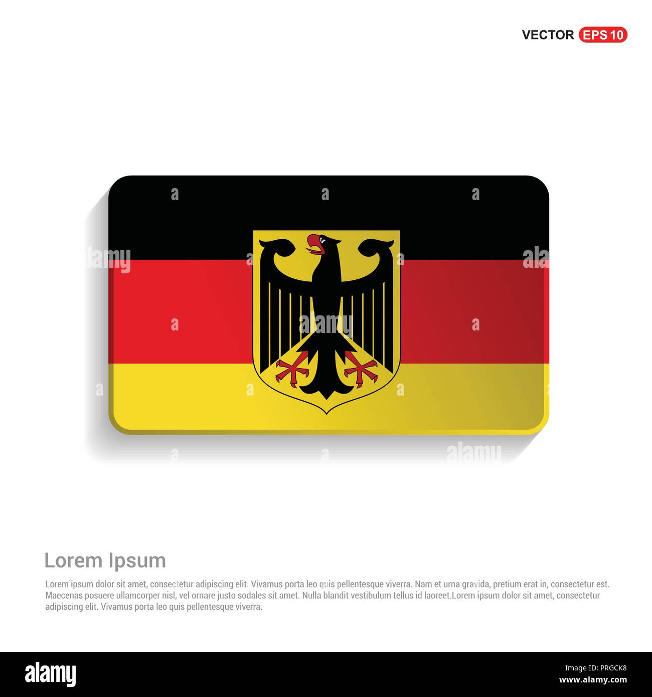 Germany flag design vector Stock Vector Image & Art - Alamy