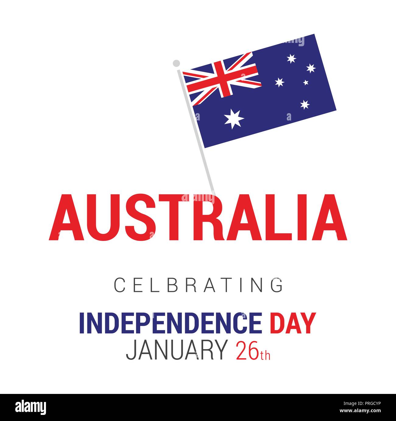 Australia Independence day card vector Stock Vector Image & Art - Alamy