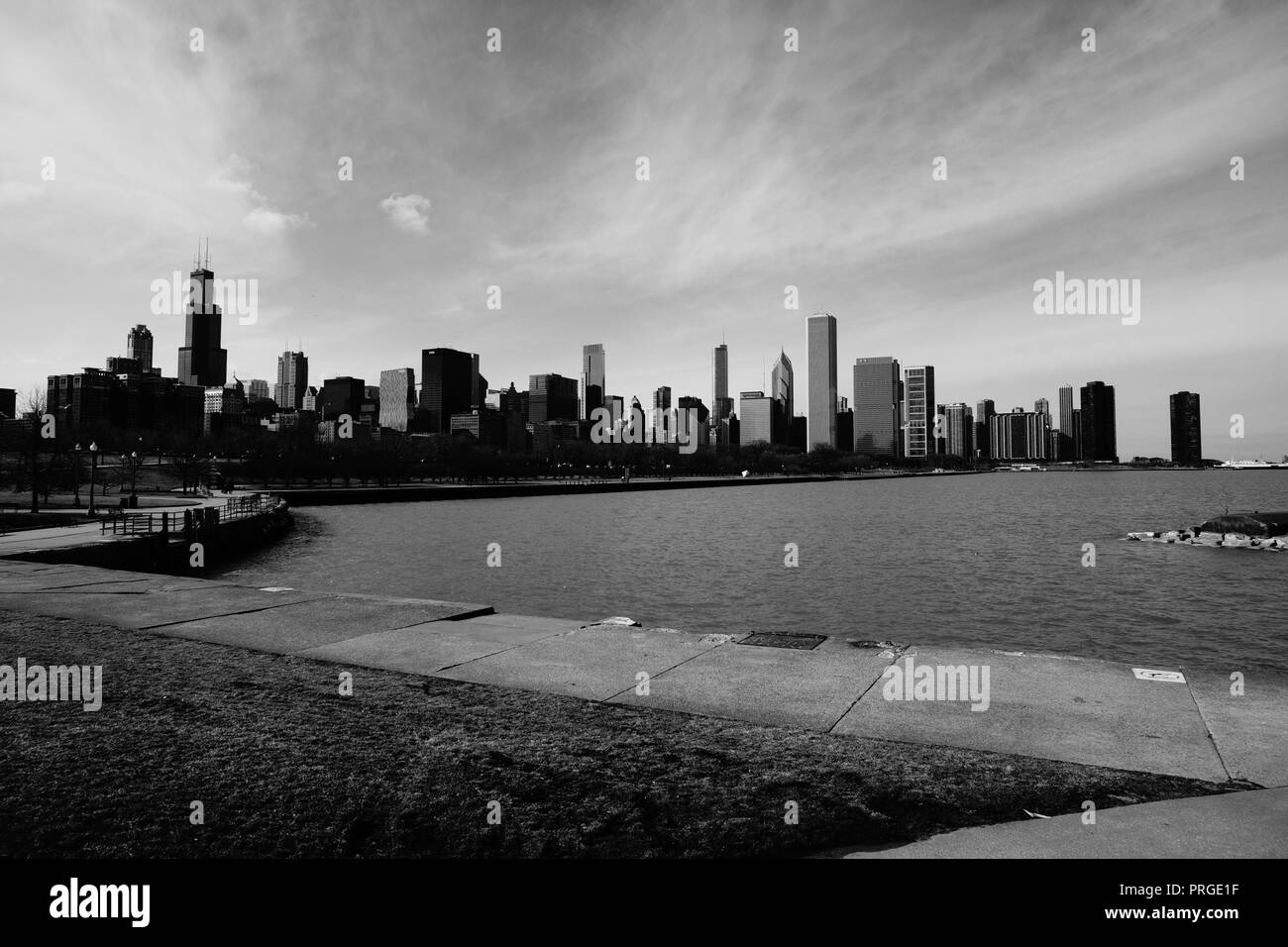 Chicago City View Stock Photo - Alamy