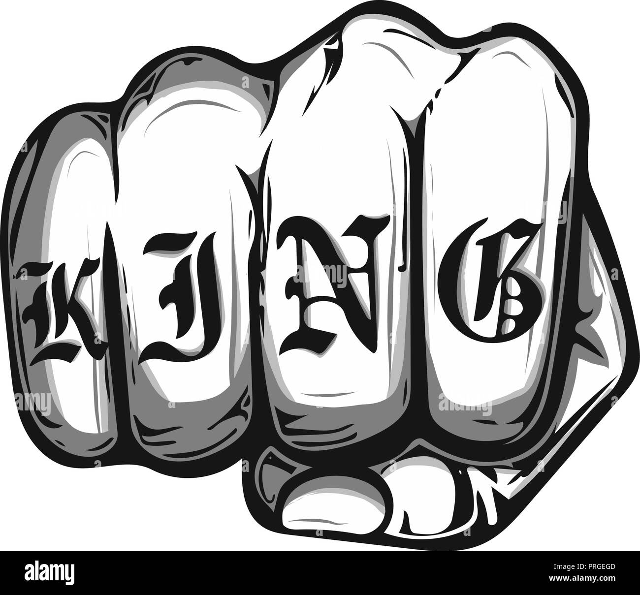 Fist male hand, proletarian protest symbol. Power sign Stock Vector ...