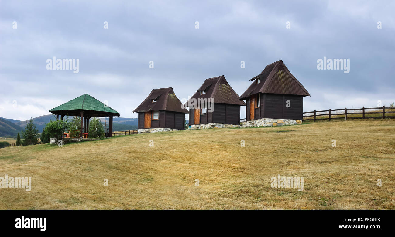 Three huts hi-res stock photography and images - Alamy