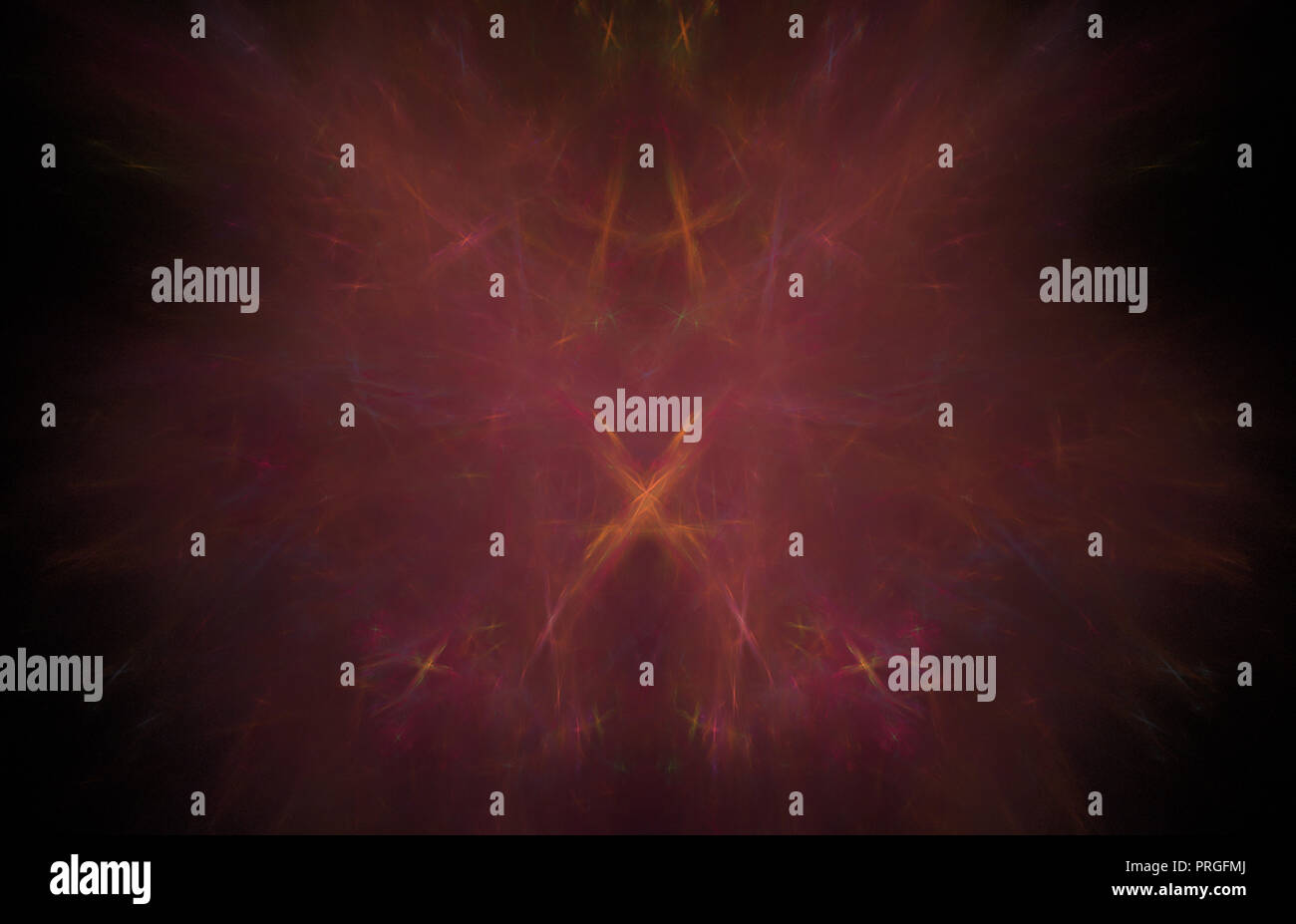 Red fractal glowing pattern. Fantasy fractal texture. Digital art. 3D ...