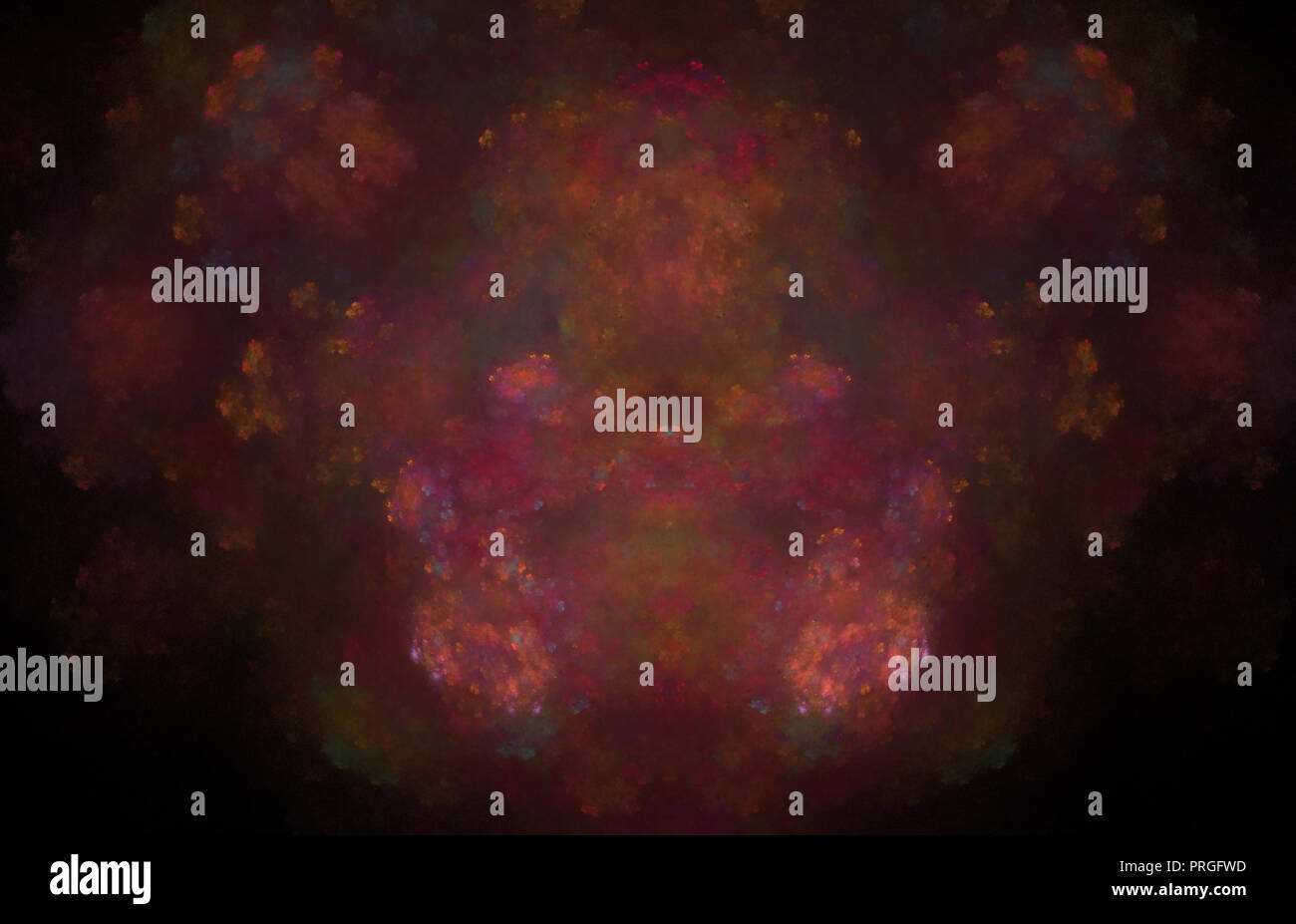 Red fractal glowing pattern. Fantasy fractal texture. Digital art. 3D ...