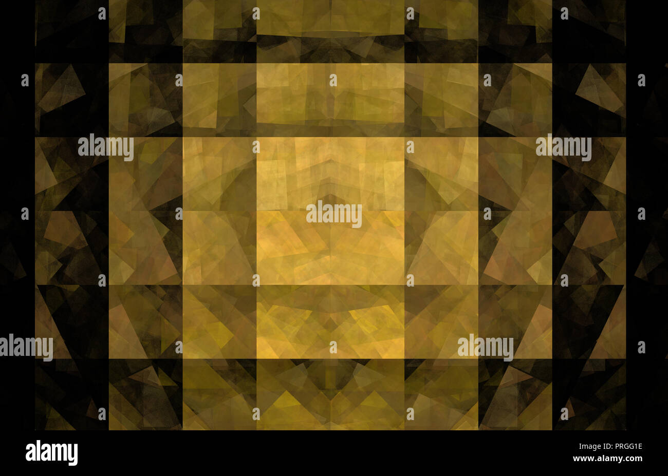 Yellow tile fractal background. Fantasy fractal texture. Digital art ...