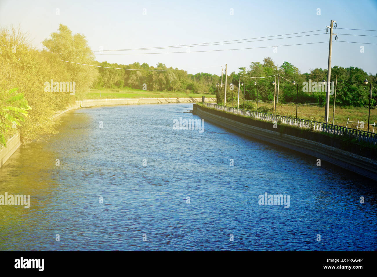 Irrigation channel in countryside hi-res stock photography and images ...