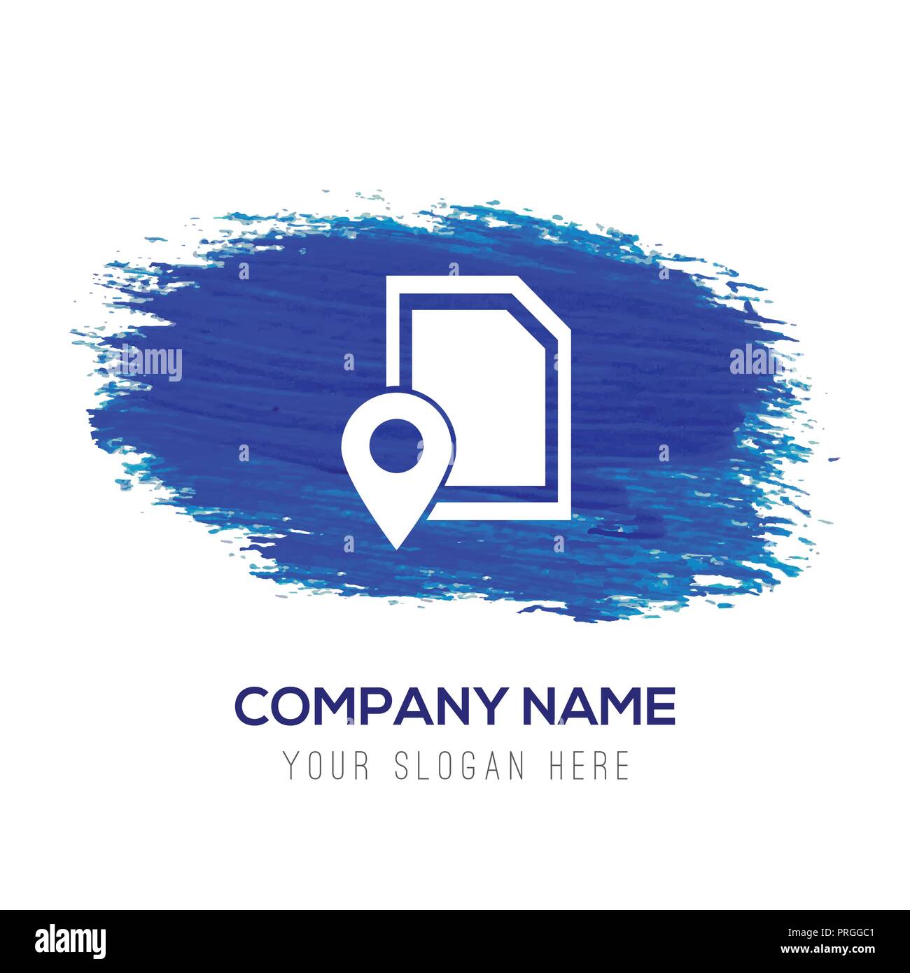 map icon - Blue watercolor background Stock Vector Image & Art - Alamy