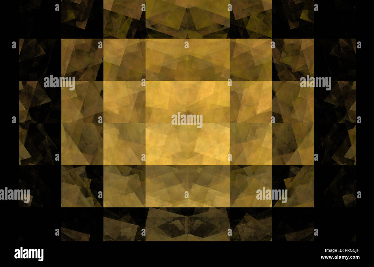 Yellow tile fractal background. Fantasy fractal texture. Digital art ...