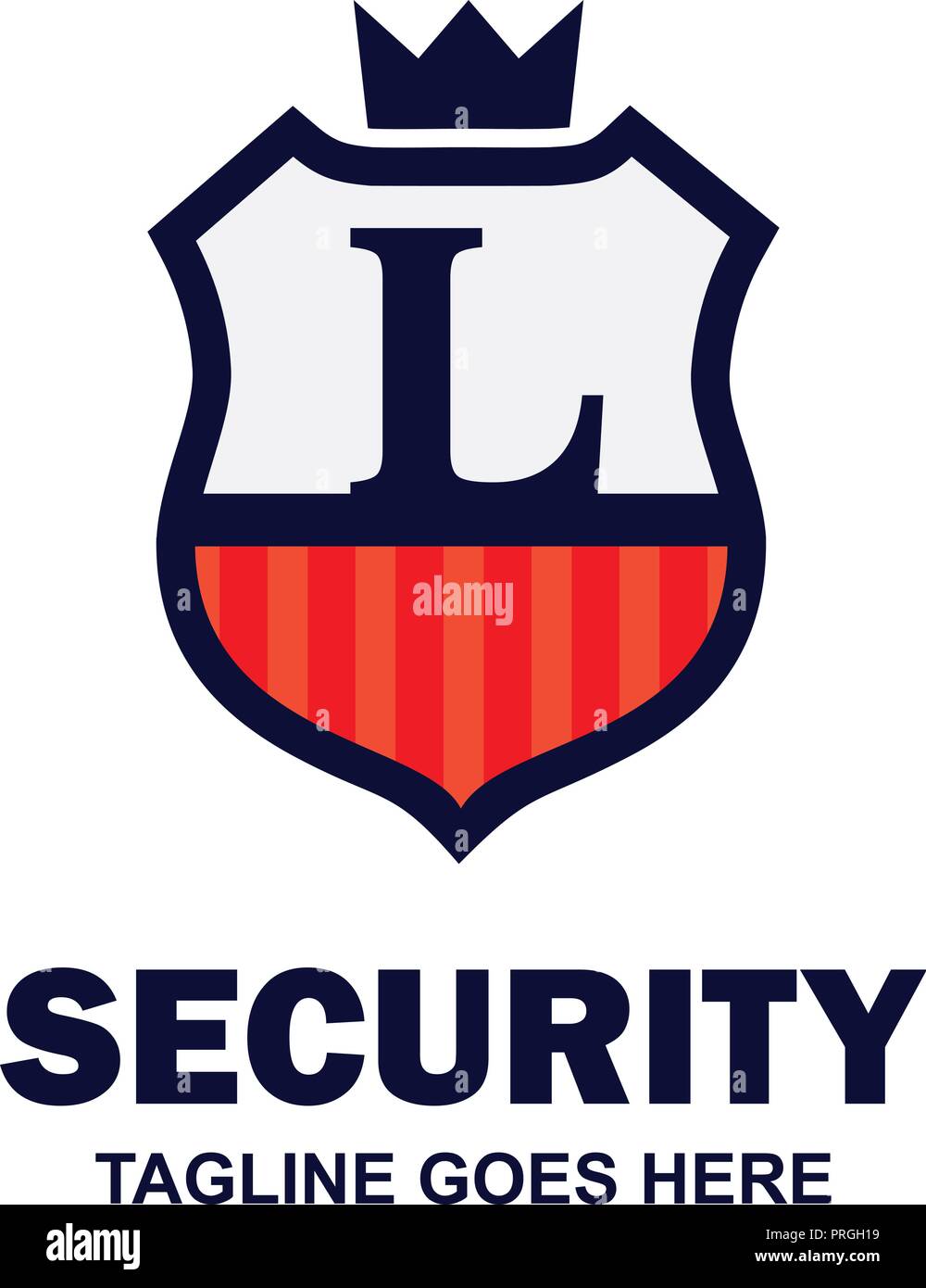 Alphabetical logo of security compnay and typography vector Stock ...