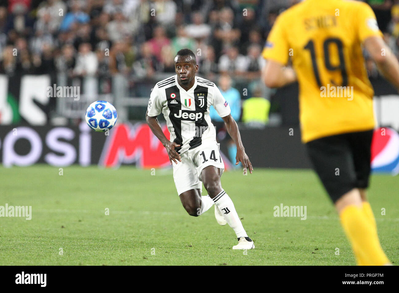 Torino, Italy. 02th October 2018. Blaise Matuidi of Juventus FC in ...