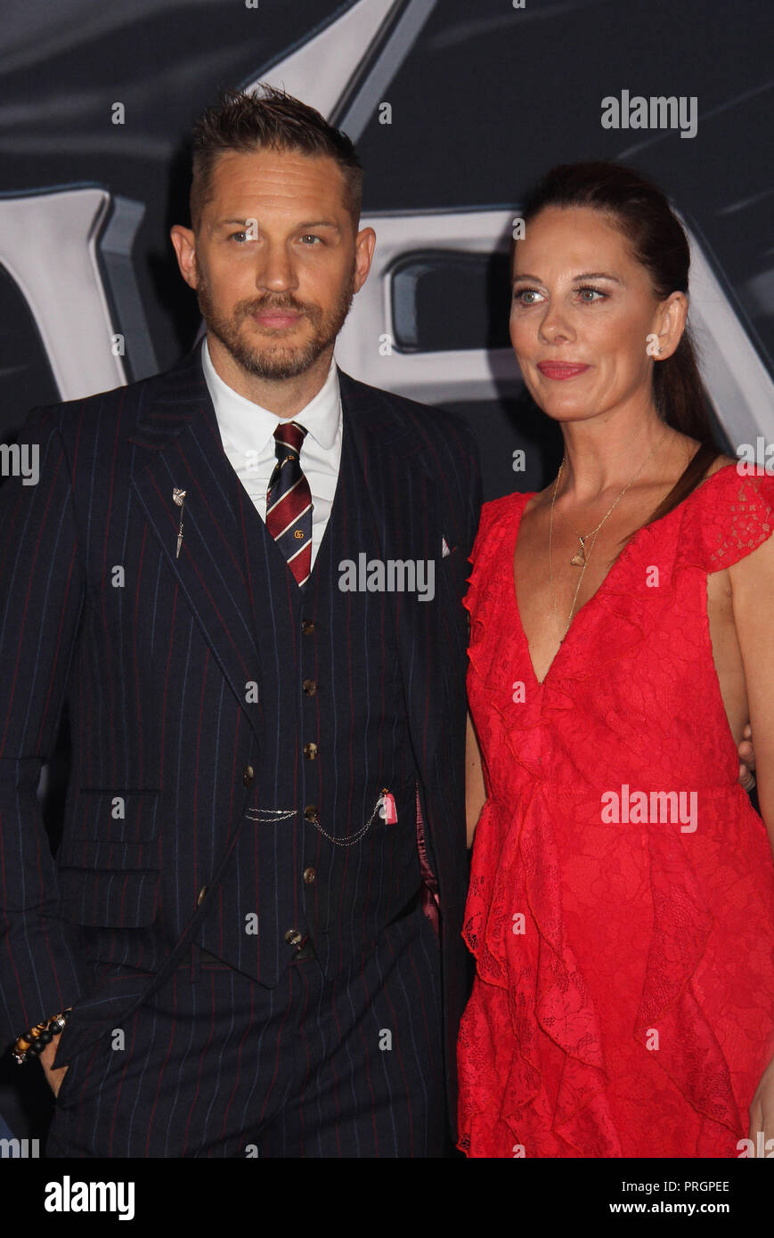 Tom Hardy, Kelly Marcel 10/01/2018 The World Premiere of "Venom" held ...