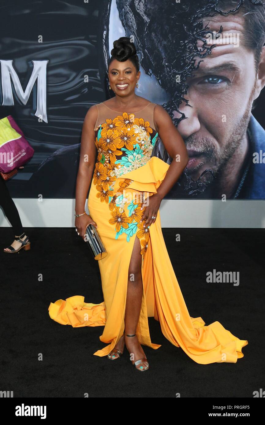 Los Angeles, CA, USA. 1st Oct, 2018. Sope Aluko at arrivals for VENOM ...