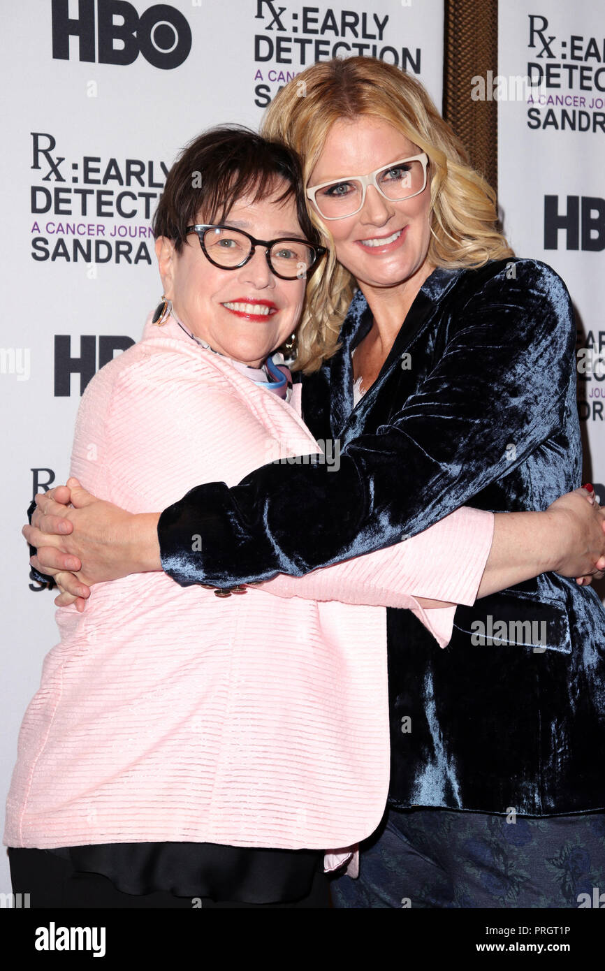 New York, NY, USA. 2nd Oct, 2018. Kathy Bates and Sandra Lee at the ...