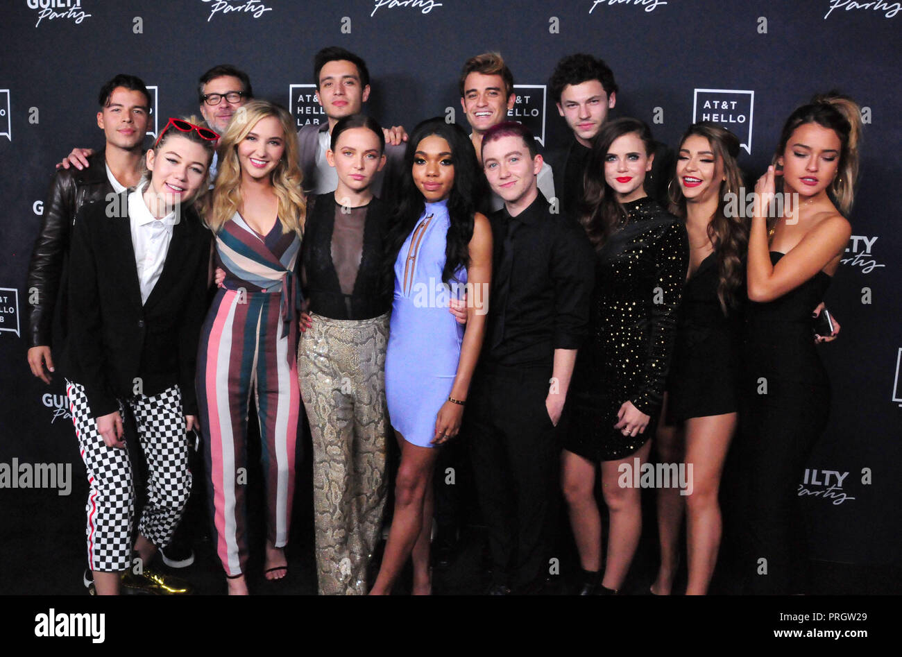 Los Angeles, California, USA. 2nd October, 2018. (L-R) Actors/cast ...