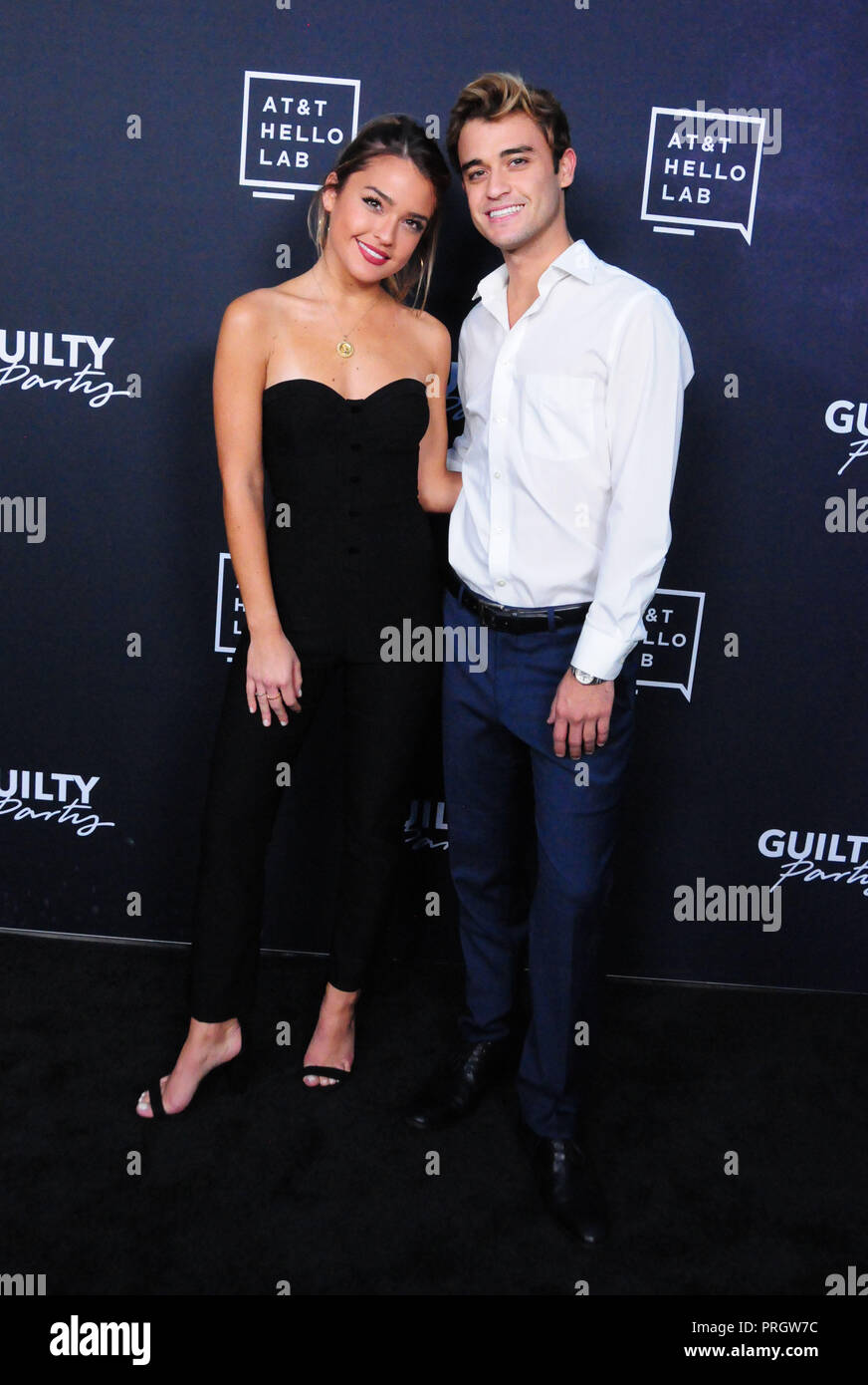 Los Angeles California Usa 2nd October 2018 Actress Vale Genta And Brother Actor Sebastian