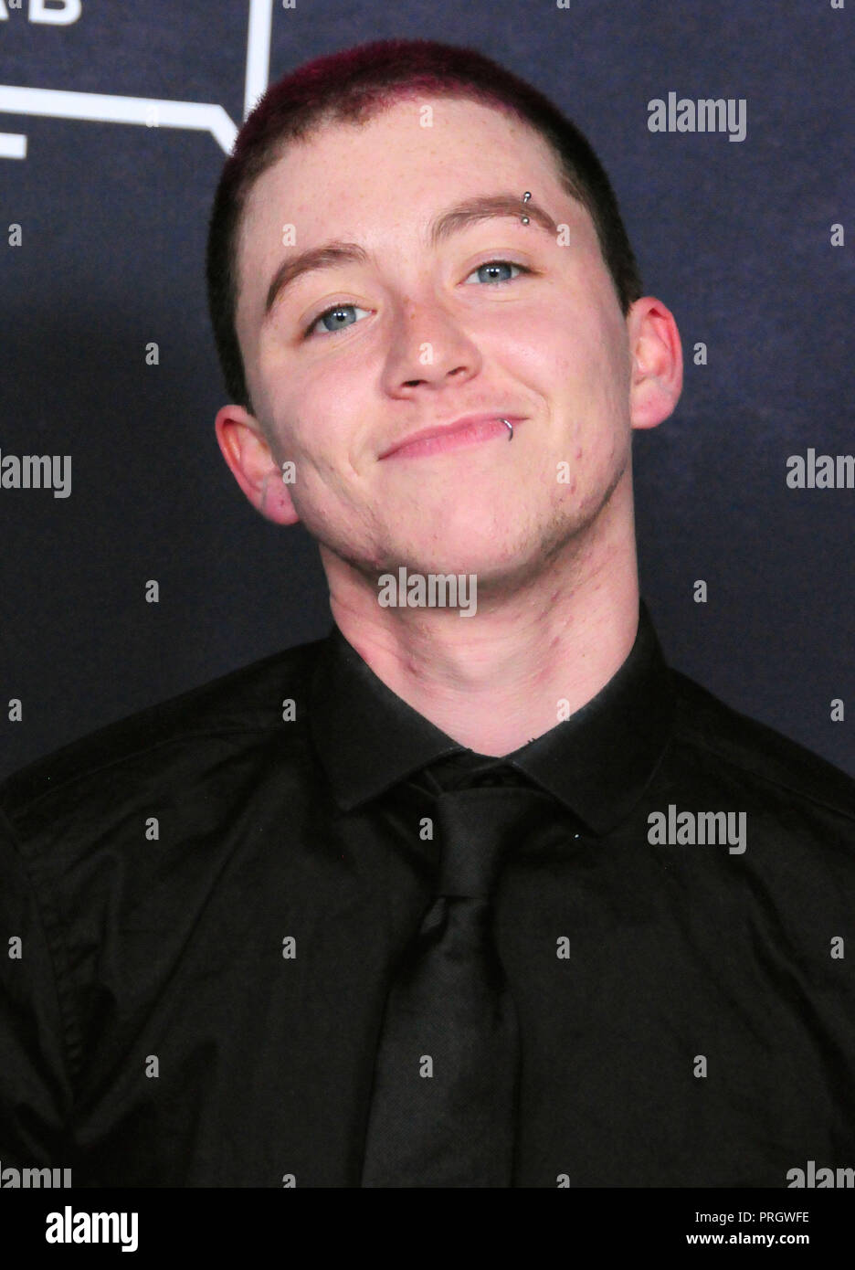 Los Angeles, California, USA. 2nd October, 2018. Actor Miles McKenna ...
