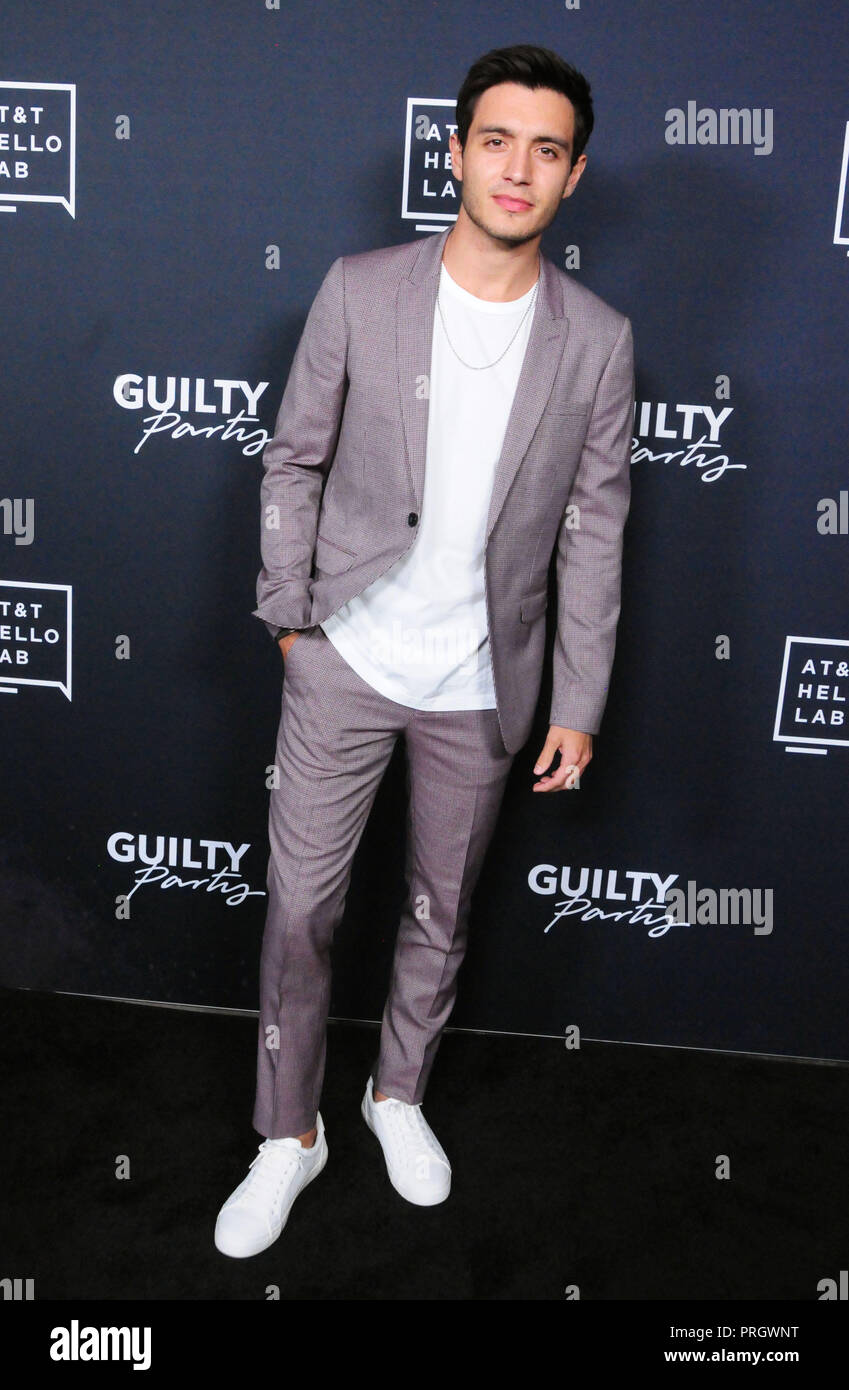 Los Angeles, California, USA. 2nd October, 2018. Actor Gabriel Conte ...