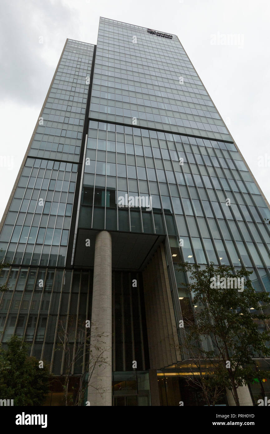 A general view of Astellas Pharma Inc.'s headquarters in Tokyo on ...