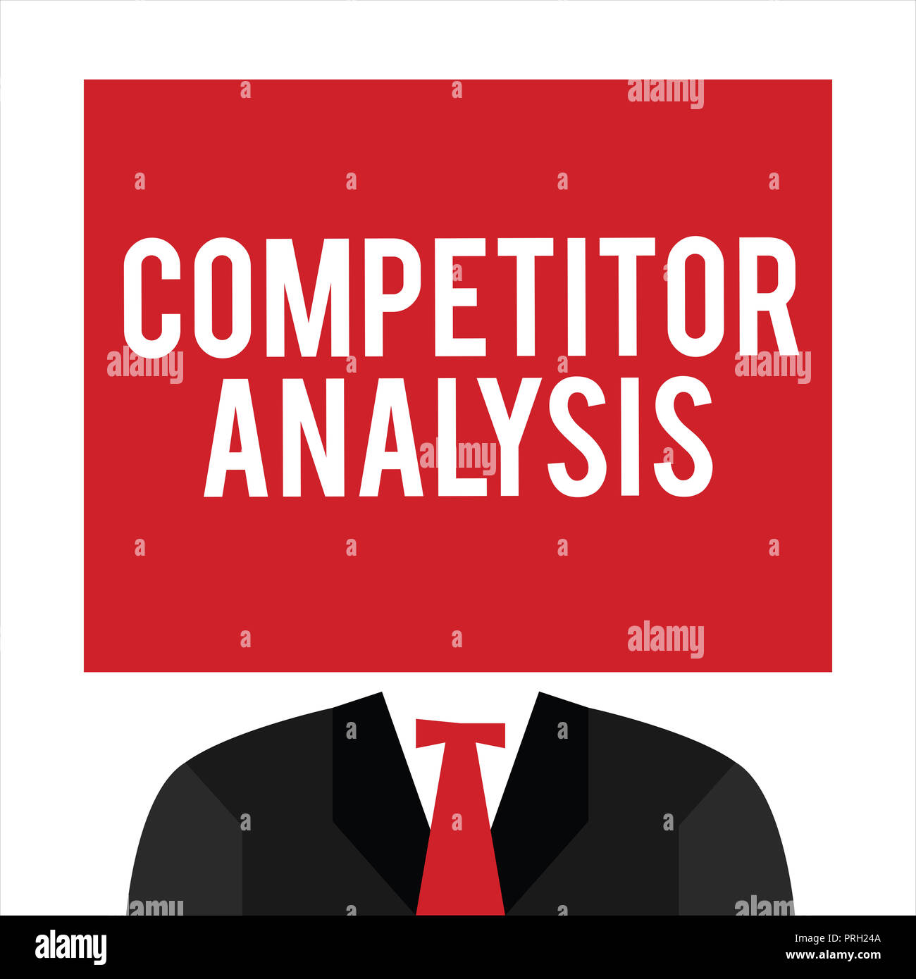 Handwriting text Competitor Analysis. Concept meaning Determine the ...