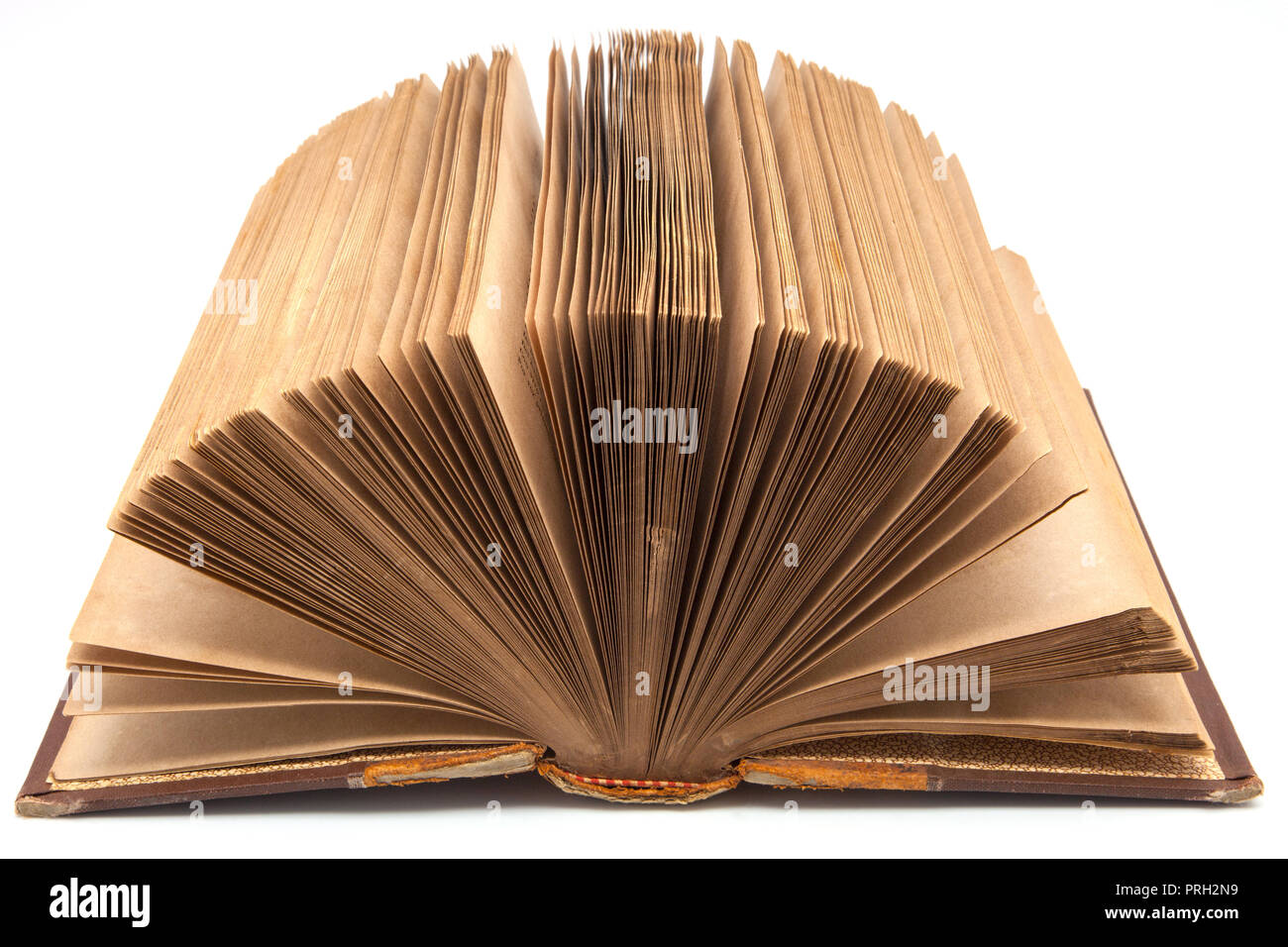 old textbook on white background Stock Photo - Alamy